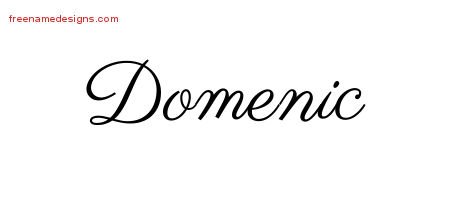 Classic Name Tattoo Designs Domenic Printable - Free Name Designs