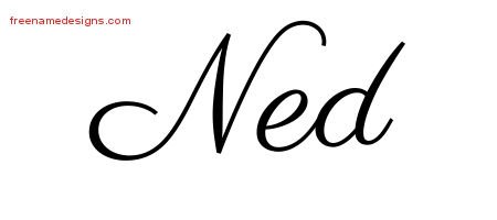 Classic Name Tattoo Designs Ned Printable - Free Name Designs