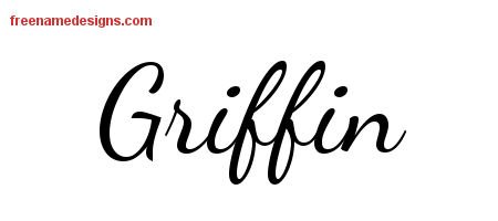 Lively Script Name Tattoo Designs Griffin Free Download - Free Name Designs