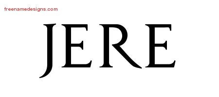 Regal Victorian Name Tattoo Designs Jere Printable - Free Name Designs