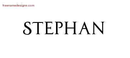 Regal Victorian Name Tattoo Designs Stephan Printable - Free Name Designs