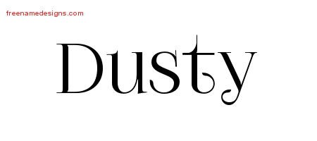 Vintage Name Tattoo Designs Dusty Free Printout - Free Name Designs