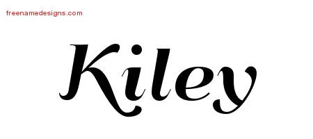 Art Deco Name Tattoo Designs Kiley Printable - Free Name Designs