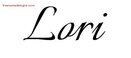 Calligraphic Name Tattoo Designs Lori Download Free - Free Name Designs