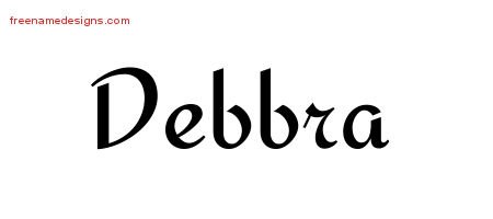 Calligraphic Stylish Name Tattoo Designs Debbra Download Free - Free ...