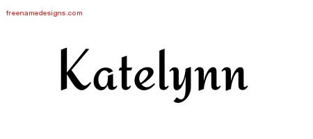 Calligraphic Stylish Name Tattoo Designs Katelynn Download Free - Free ...