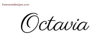 Classic Name Tattoo Designs Octavia Graphic Download - Free Name Designs
