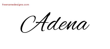 Cursive Name Tattoo Designs Adena Download Free - Free Name Designs