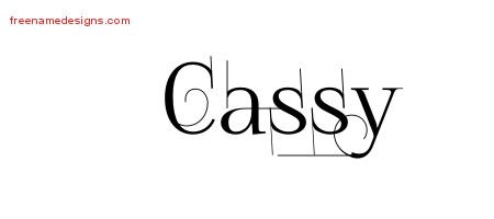 Decorated Name Tattoo Designs Cassy Free - Free Name Designs