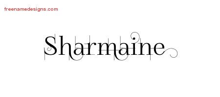 Decorated Name Tattoo Designs Sharmaine Free - Free Name Designs