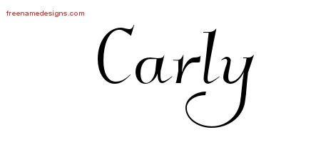 Elegant Name Tattoo Designs Carly Free Graphic - Free Name Designs