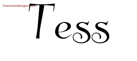 Elegant Name Tattoo Designs Tess Free Graphic - Free Name Designs