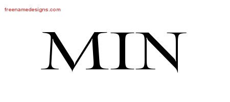 Flourishes Name Tattoo Designs Min Printable - Free Name Designs