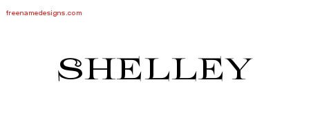 Flourishes Name Tattoo Designs Shelley Printable - Free Name Designs