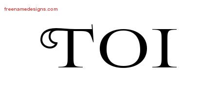 Flourishes Name Tattoo Designs Toi Printable - Free Name Designs