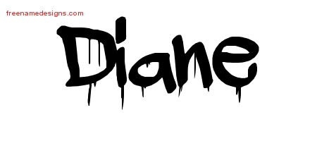 Graffiti Name Tattoo Designs Diane Free Lettering - Free Name Designs