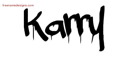 Graffiti Name Tattoo Designs Karry Free Lettering - Free Name Designs