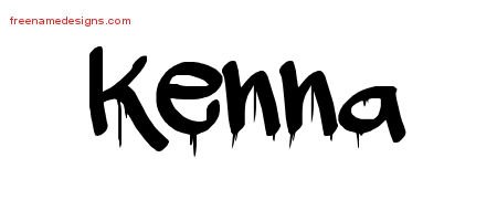 Graffiti Name Tattoo Designs Kenna Free Lettering - Free Name Designs