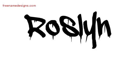 Graffiti Name Tattoo Designs Roslyn Free Lettering - Free Name Designs