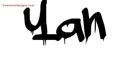 Graffiti Name Tattoo Designs Yan Free Lettering - Free Name Designs