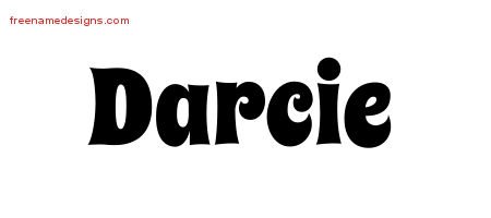 Groovy Name Tattoo Designs Darcie Free Lettering - Free Name Designs