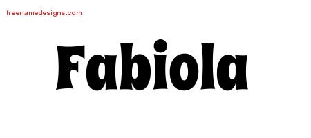 Groovy Name Tattoo Designs Fabiola Free Lettering - Free Name Designs
