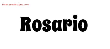 Groovy Name Tattoo Designs Rosario Free Lettering - Free Name Designs
