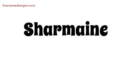 Groovy Name Tattoo Designs Sharmaine Free Lettering - Free Name Designs