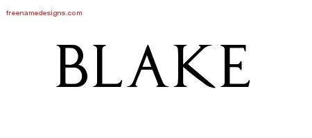 Regal Victorian Name Tattoo Designs Blake Graphic Download - Free Name ...