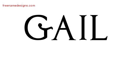 Regal Victorian Name Tattoo Designs Gail Graphic Download - Free Name ...