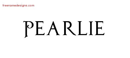 Regal Victorian Name Tattoo Designs Pearlie Graphic Download - Free ...