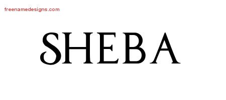 Regal Victorian Name Tattoo Designs Sheba Graphic Download - Free Name ...