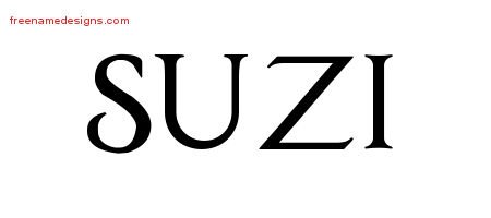 Regal Victorian Name Tattoo Designs Suzi Graphic Download - Free Name ...