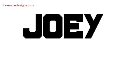 Titling Name Tattoo Designs Joey Free Printout - Free Name Designs
