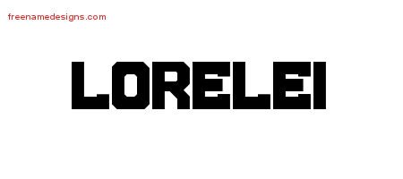 Titling Name Tattoo Designs Lorelei Free Printout - Free Name Designs