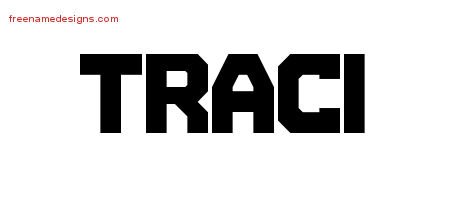 Titling Name Tattoo Designs Traci Free Printout - Free Name Designs