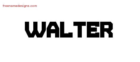 Titling Name Tattoo Designs Walter Free Printout - Free Name Designs