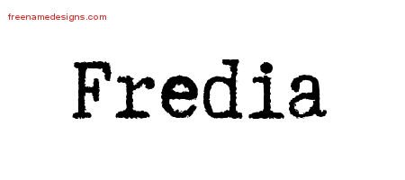 Typewriter Name Tattoo Designs Fredia Free Download - Free Name Designs
