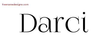 Vintage Name Tattoo Designs Darci Free Download - Free Name Designs