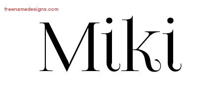 Vintage Name Tattoo Designs Miki Free Download - Free Name Designs