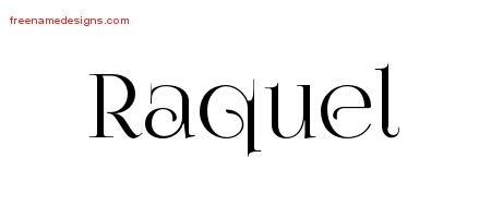 Vintage Name Tattoo Designs Raquel Free Download - Free Name Designs