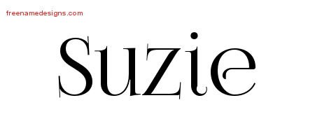 Vintage Name Tattoo Designs Suzie Free Download - Free Name Designs