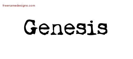 Vintage Writer Name Tattoo Designs Genesis Free Lettering - Free Name ...