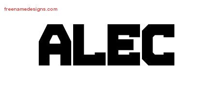 Titling Name Tattoo Designs Alec Free Download - Free Name Designs