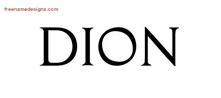dion Archives - Page 3 of 3 - Free Name Designs