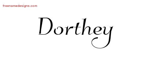 Elegant Name Tattoo Designs Dorthey Free Graphic - Free Name Designs