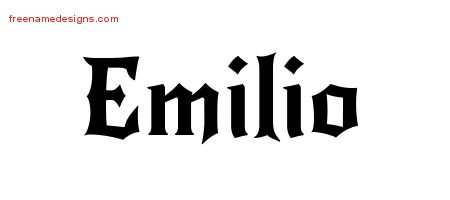 Emilio Name Tattoos