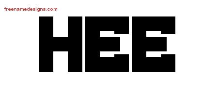 Titling Name Tattoo Designs Hee Free Printout - Free Name Designs