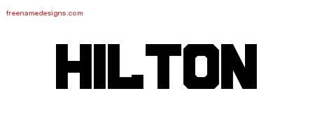 Titling Name Tattoo Designs Hilton Free Download - Free Name Designs