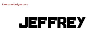Titling Name Tattoo Designs Jeffrey Free Printout - Free Name Designs